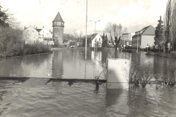 Land unter im Lahn-Dill-Kreis: Das Hochwasser 1984 in Fotos